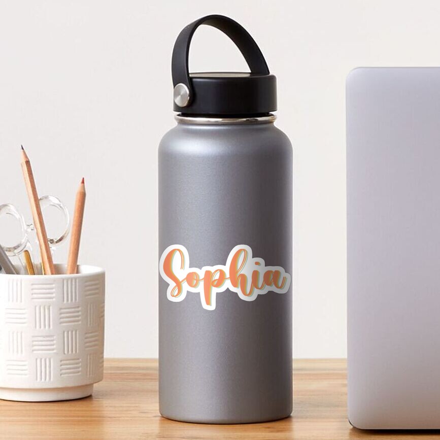 "Sophia Name Cursive Letters" Sticker for Sale by victoriatu | Redbubble