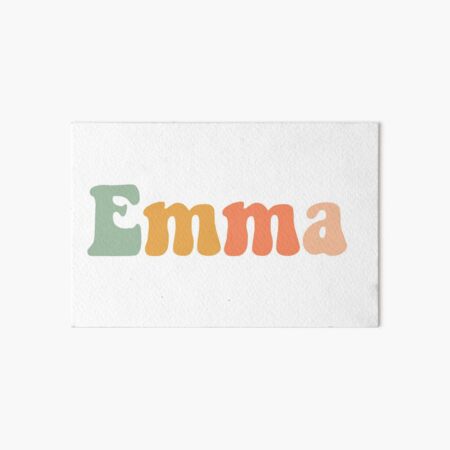 "Emma Name Bubble Letters" Art Board Print by victoriatu | Redbubble