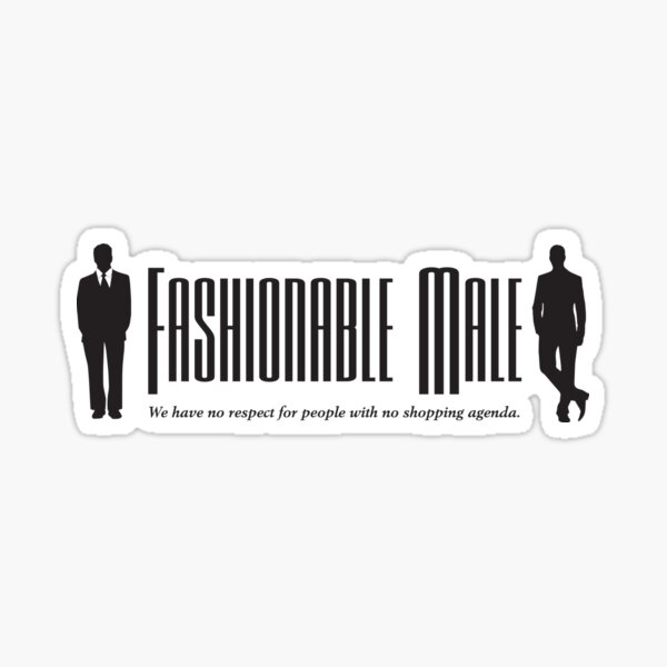 "Fashionable Male" Sticker for Sale by jeffale5 | Redbubble