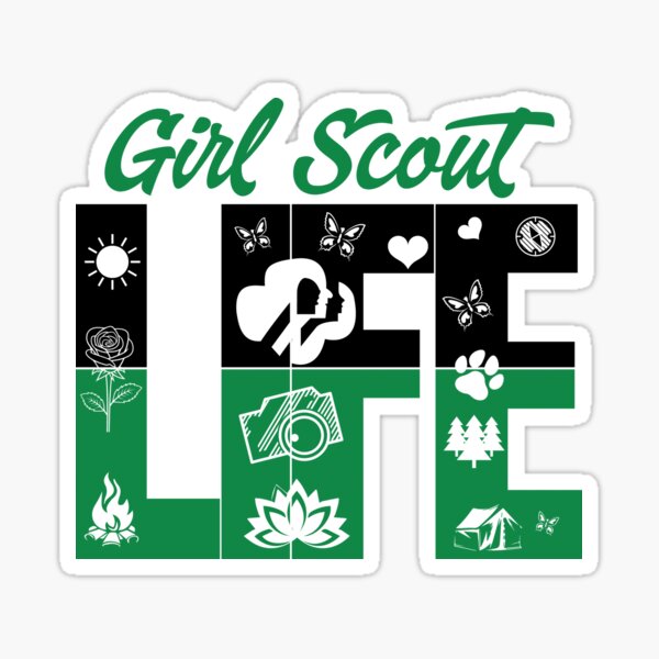 "Girl scout life" Sticker for Sale by Izod55 | Redbubble