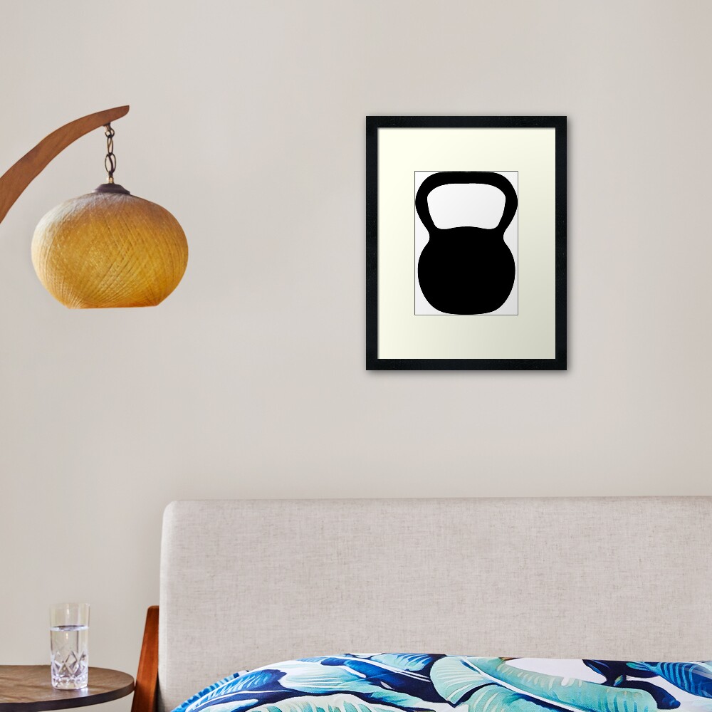 "Kettlebell" Framed Art Print for Sale by sweetsixty | Redbubble