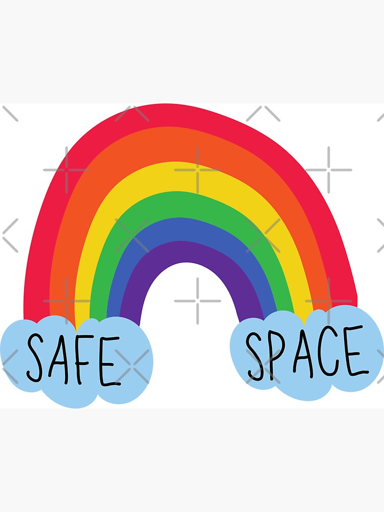 "Safe Space Rainbow" Magnet for Sale by casualism | Redbubble