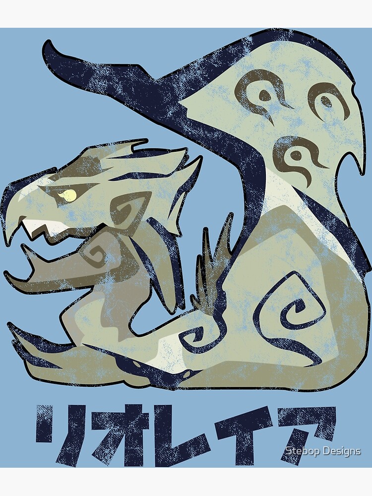 Lámina metálica «Monster Hunter Rise Rathian Kanji Icon» de ...