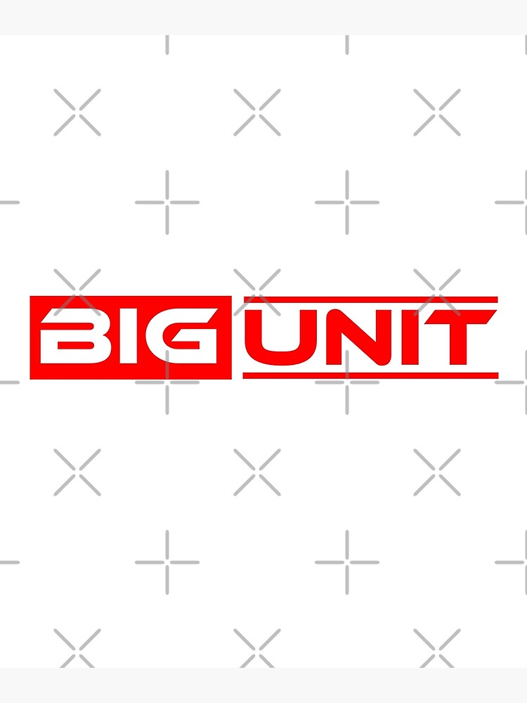 "BIG UNIT Red Impact v2" Poster by Sioli-Designs | Redbubble