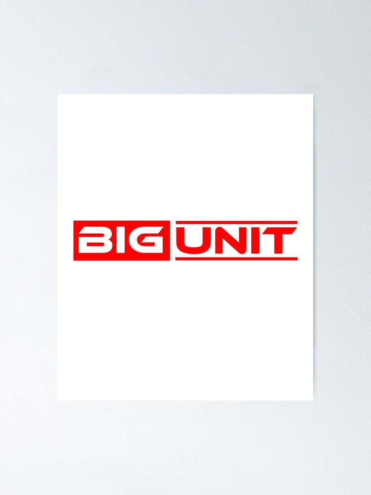 "BIG UNIT Red Impact v2" Poster by Sioli-Designs | Redbubble