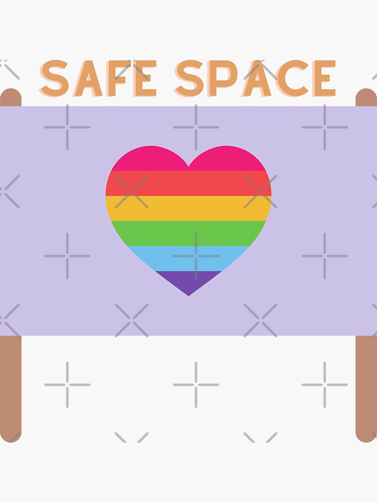 "Vintage Safe Space" Sticker for Sale by casualism | Redbubble