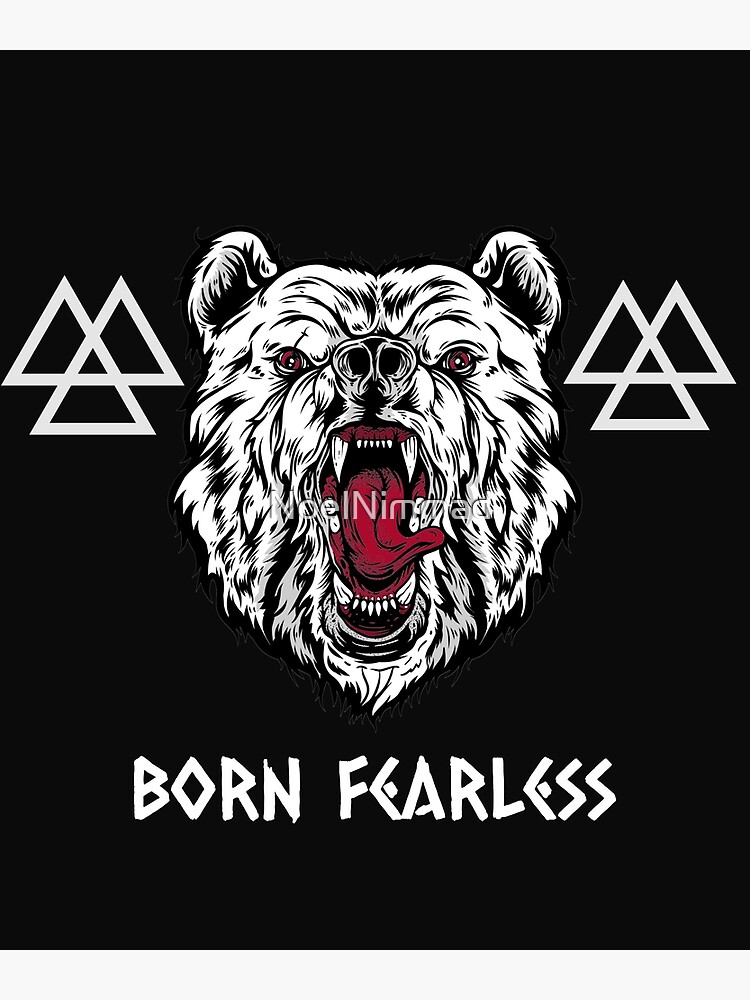 Póster con la obra «Oso vikingo - Runas de Valknut» de NoelNimmad ...