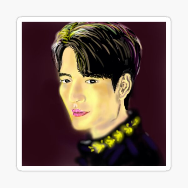"Portrait of Lee Min Ho" Sticker by Goartinspire | Redbubble
