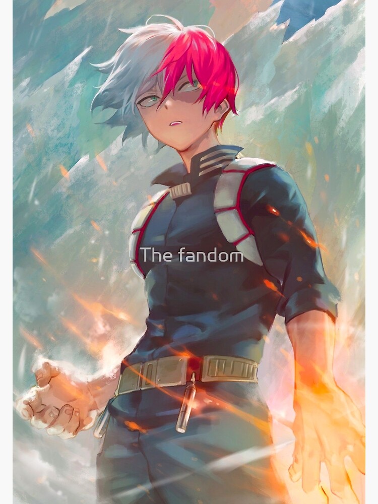 "Anime My hero academia Shoto Todoroki" Poster by 33Panda33 | Redbubble