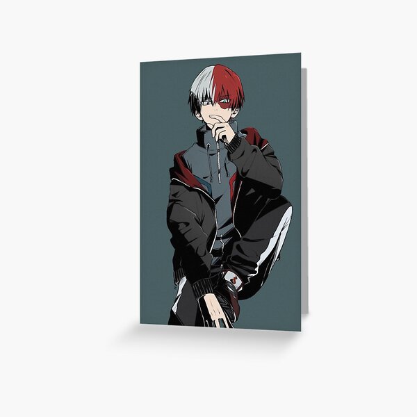 "Anime My hero academia Shoto Todoroki" Greeting Card for Sale by ...