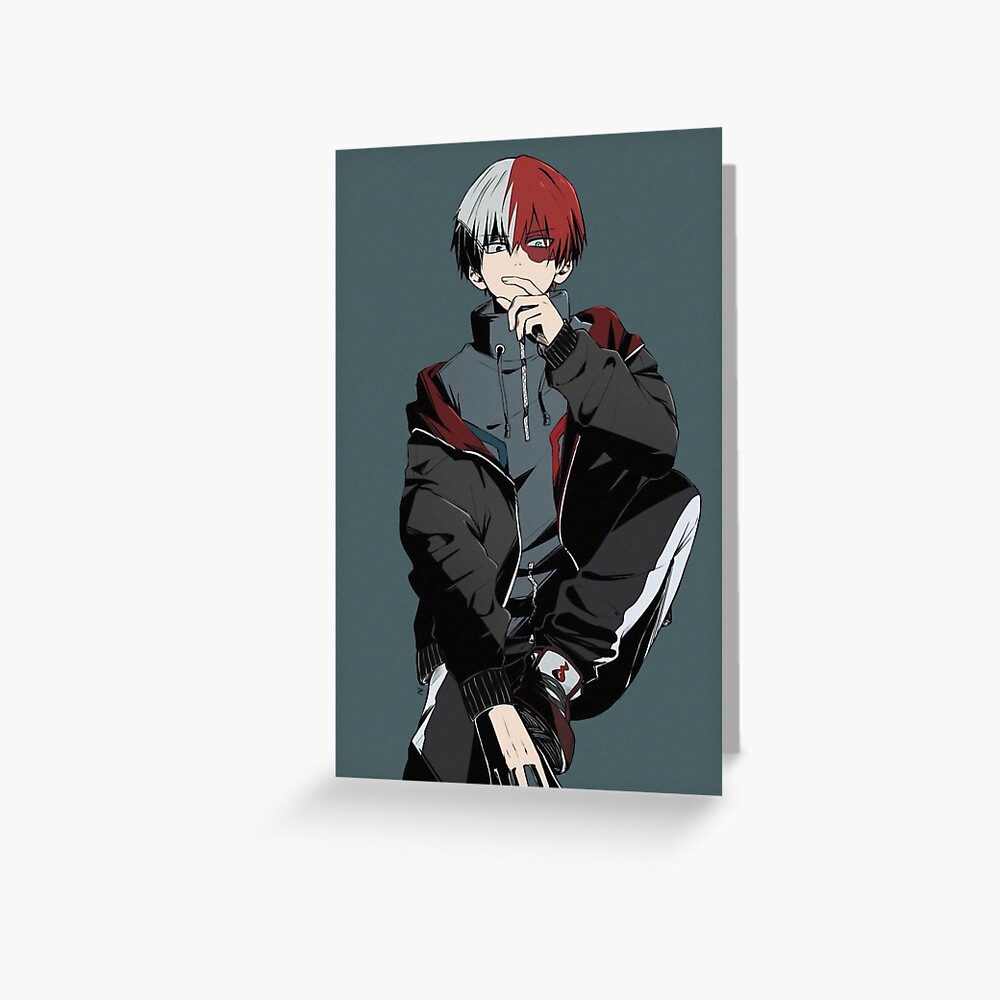 "Anime My hero academia Shoto Todoroki" Greeting Card for Sale by ...