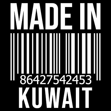 "Made in Kuwait" Sticker for Sale by XCIV | Redbubble