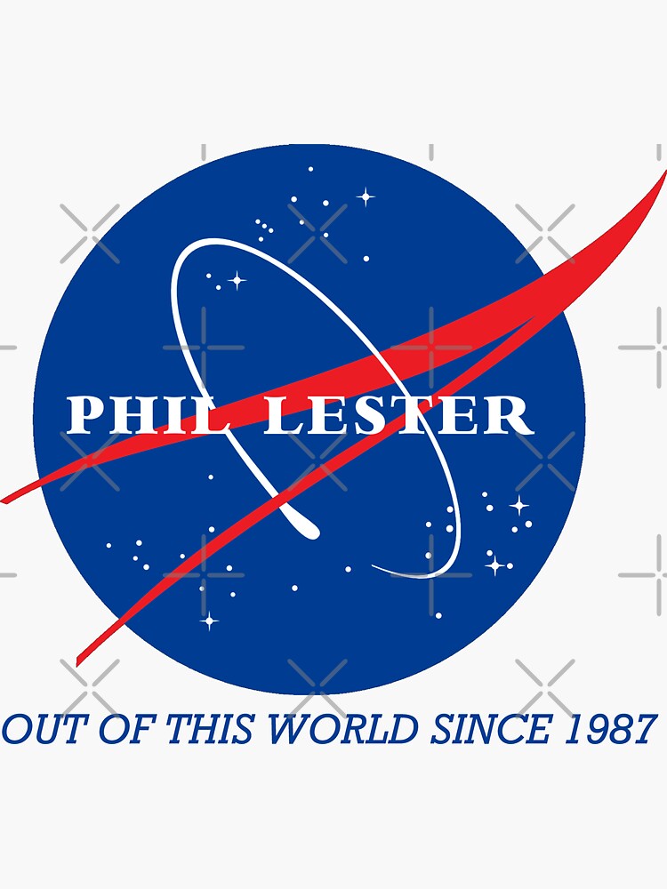 Pegatina «Phil Lester Logotipo de la NASA» de gemArt | Redbubble