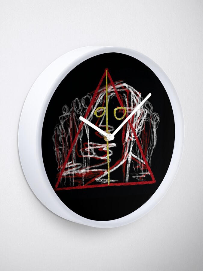"Dark Bauhaus Dada Print" Clock for Sale by Tommy-Moore | Redbubble