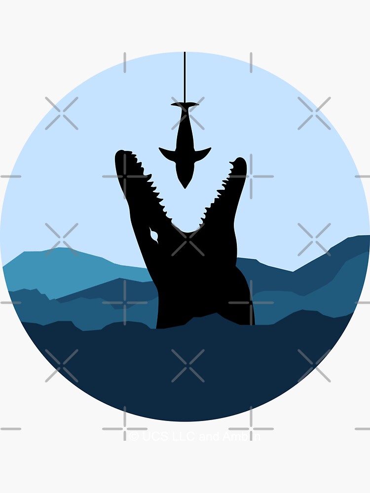 "Mosasaurus " Sticker by Tridev-Designs | Redbubble