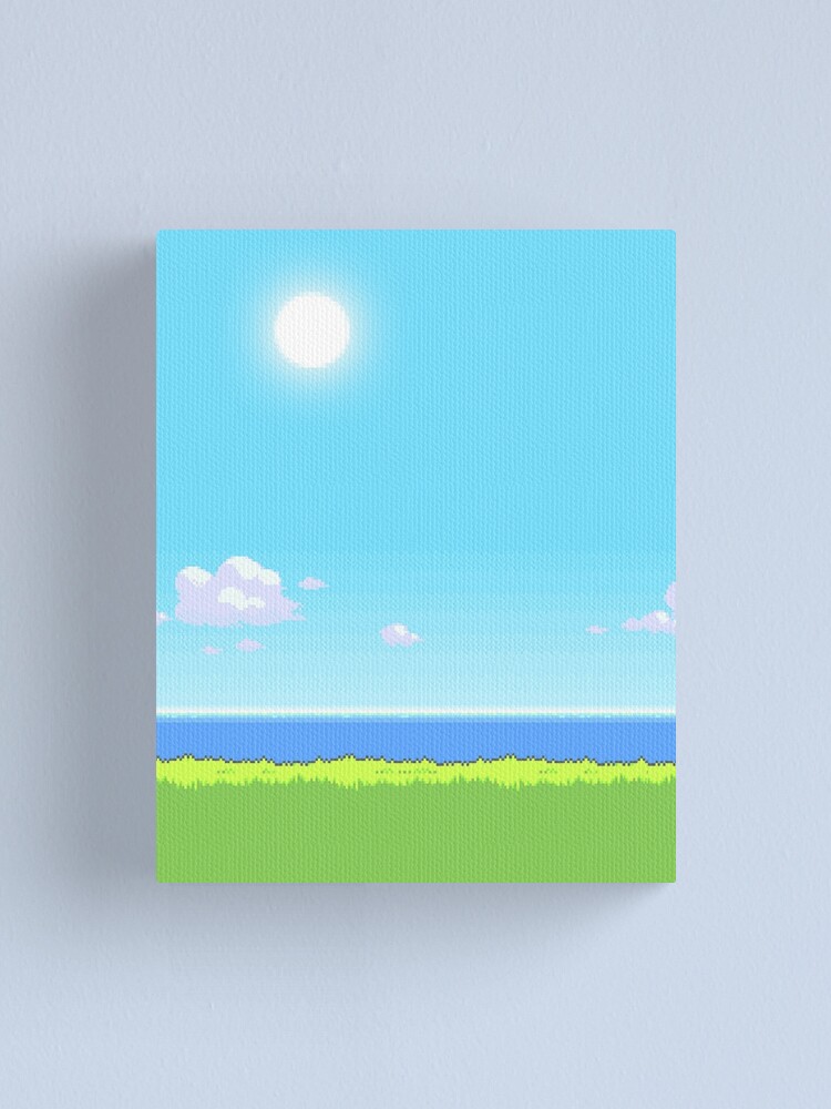 "Pokemon Pixel Art 8 Bit Landscape Day" Canvas Print for Sale by ...