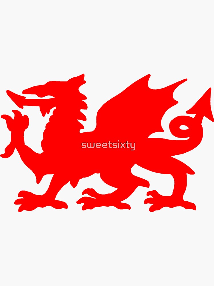"Welsh Dragon" Sticker by sweetsixty | Redbubble