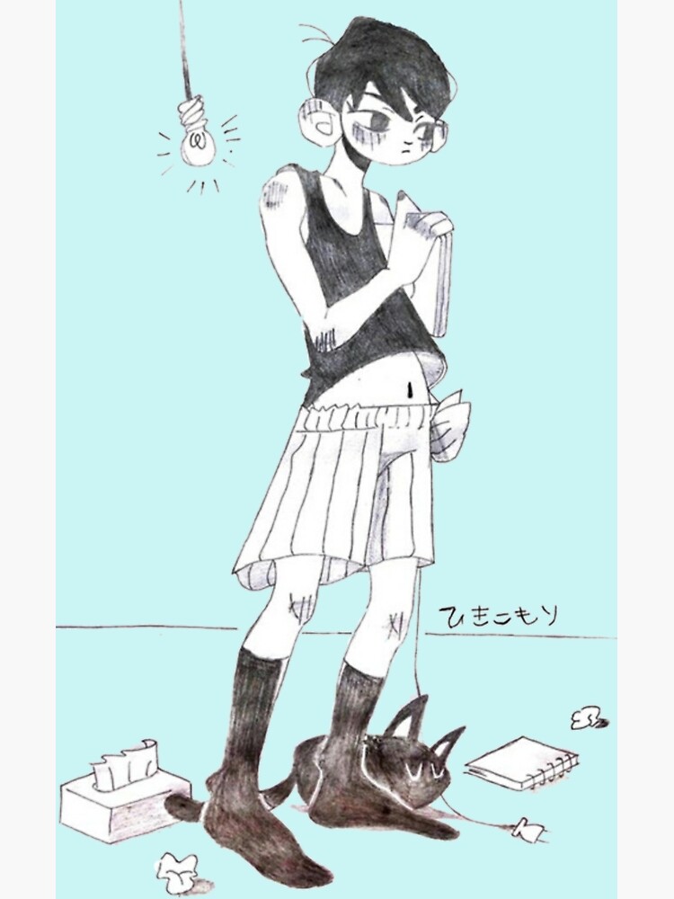 "Omori hand drawn line art " Poster for Sale by Thevikki | Redbubble