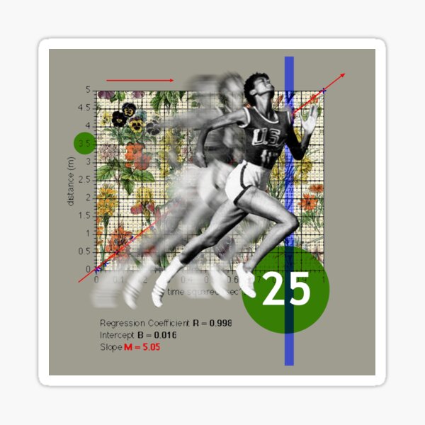 "Running Sprinter Athlete wins the Race" Sticker for Sale by Linkbekka ...