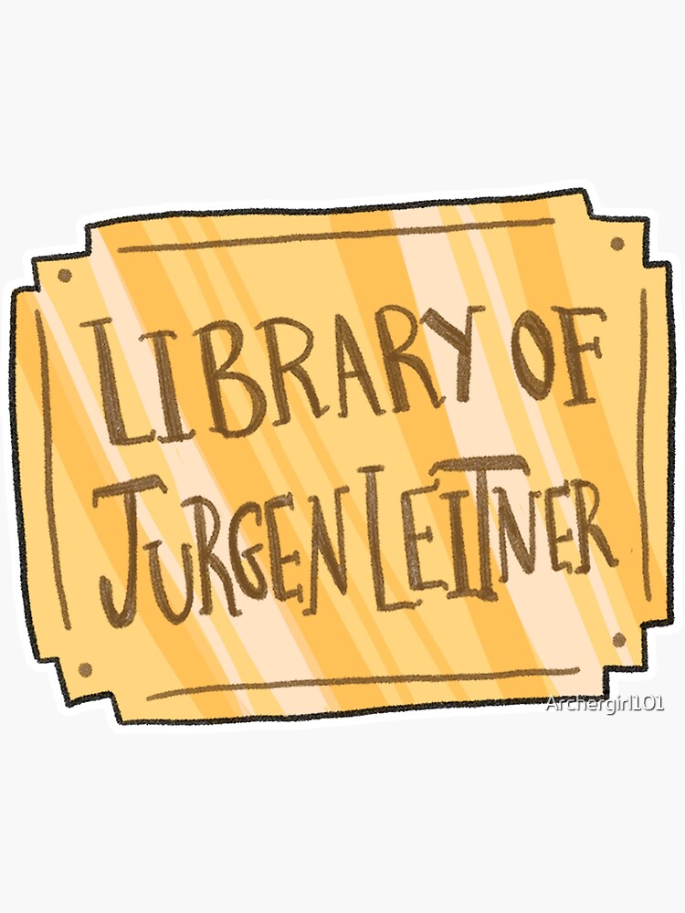"Library of Jurgen Leitner - The Magunus Archives " Sticker for Sale by ...