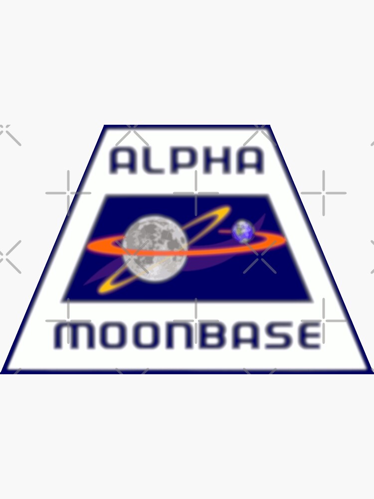 "MOONBASE ALPHA" Sticker for Sale by skanner30 | Redbubble