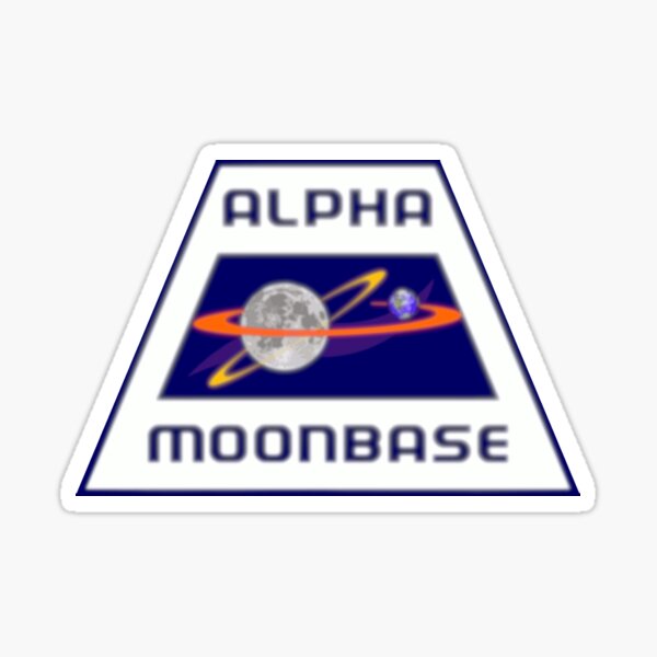 "MOONBASE ALPHA" Sticker for Sale by skanner30 | Redbubble