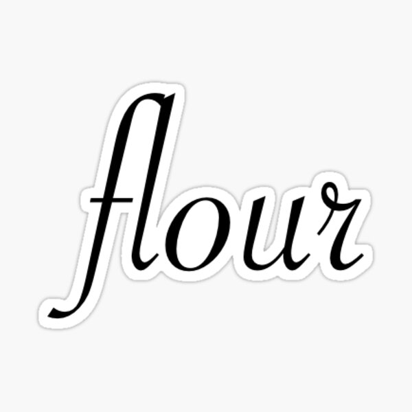 "Flour label" Sticker by Anniehorgan | Redbubble