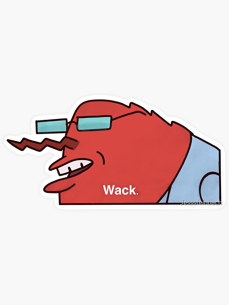 "Spongebob wack" Sticker for Sale by Jesssteinbach | Redbubble