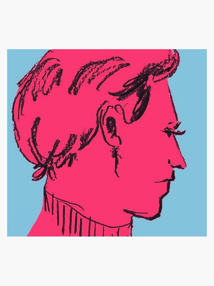 Pegatina «Perfil lateral (Johan Liebert)» de hedstens | Redbubble