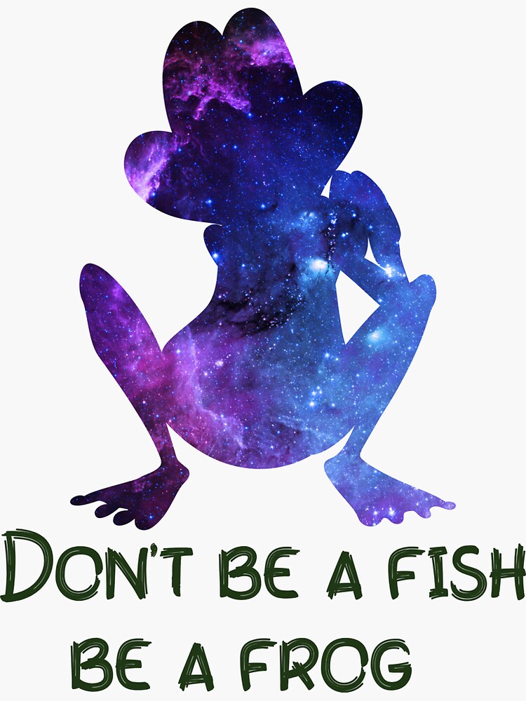 "frog space galaxy-animal galaxy-frog universe " Sticker for Sale by ...