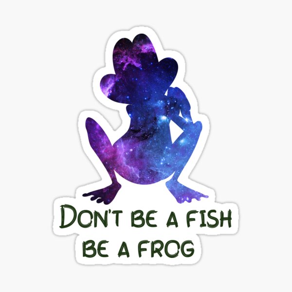 "frog space galaxy-animal galaxy-frog universe " Sticker for Sale by ...