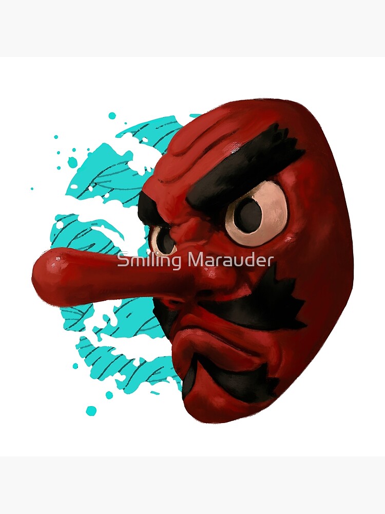 "Tengu mask" Poster by Aleliu89 | Redbubble