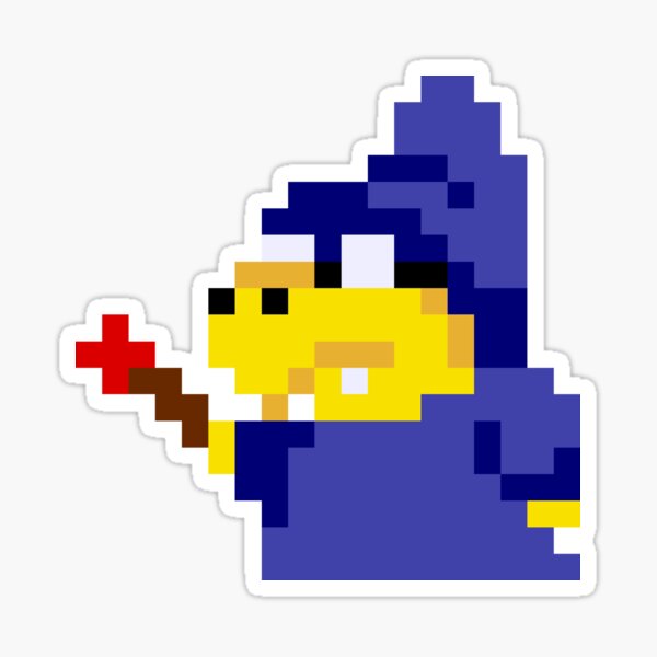 Magikoopa Mario Stickers | Redbubble