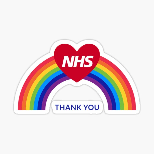 "thank you nhs" Sticker for Sale by Aimeest99 | Redbubble