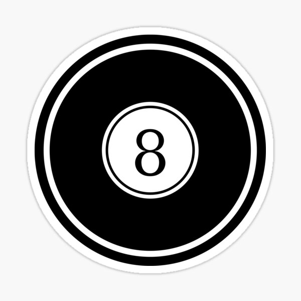 "8 Ball" Sticker by Taumaturgo | Redbubble