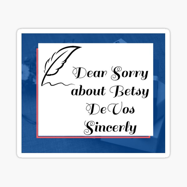 "whitmer devos " Sticker for Sale by Taoufik-lrs | Redbubble