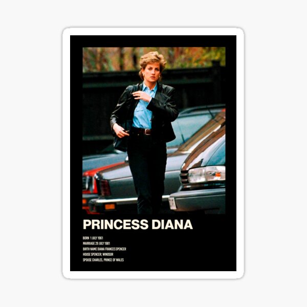 "Princess Diana" Sticker for Sale by NelsonRommel | Redbubble