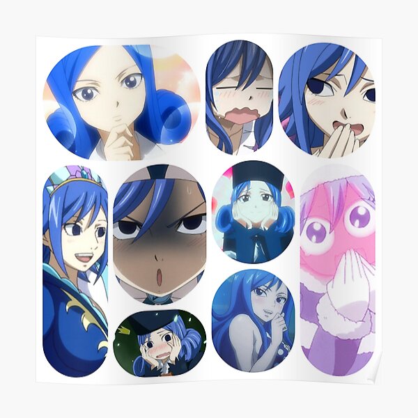 "Juvia" Poster for Sale by dakotarees90 | Redbubble