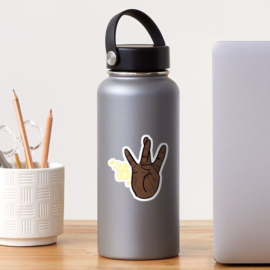 "west coast tupac hand sign" Sticker for Sale by Culturesensible ...