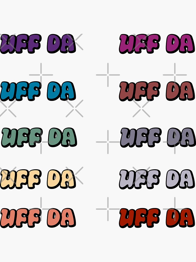 "Uff Da Sticker Pack" Sticker by RunningOnFumes | Redbubble