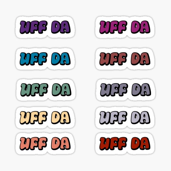 "Uff Da Sticker Pack" Sticker by RunningOnFumes | Redbubble