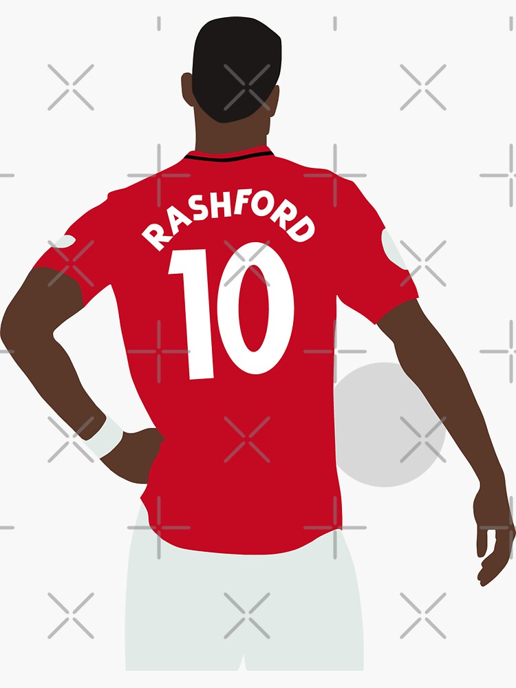 "Marcus Rashford Block Art" Sticker for Sale by HTWallace | Redbubble