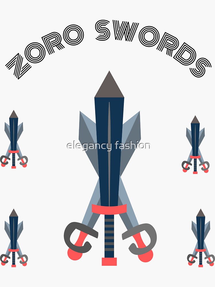 "zoro swords enma" Sticker for Sale by hatemnoubi | Redbubble