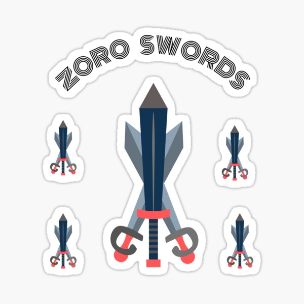 "zoro swords enma" Sticker for Sale by hatemnoubi | Redbubble