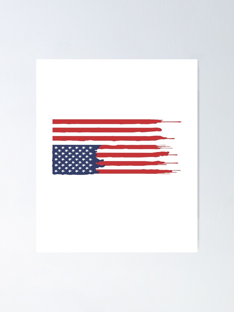 "Upside Down American Flag Distress Signal" Poster for Sale by ...