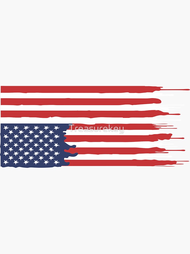 "Upside Down American Flag Distress Signal" Sticker for Sale by ...