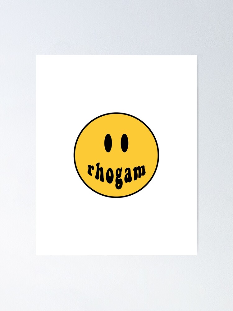 "RHO GAM SMILEY" Poster for Sale by sarahsutton | Redbubble