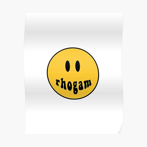 "RHO GAM SMILEY" Poster for Sale by sarahsutton | Redbubble