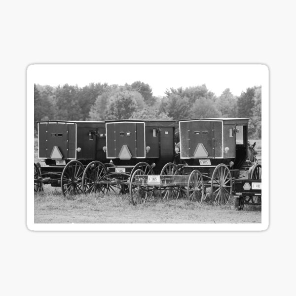 "Amish Buggies" Sticker for Sale by mcstory | Redbubble