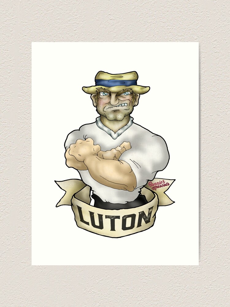 "Luton Town Hatter Mascot" Art Print for Sale by RonniesMascots | Redbubble